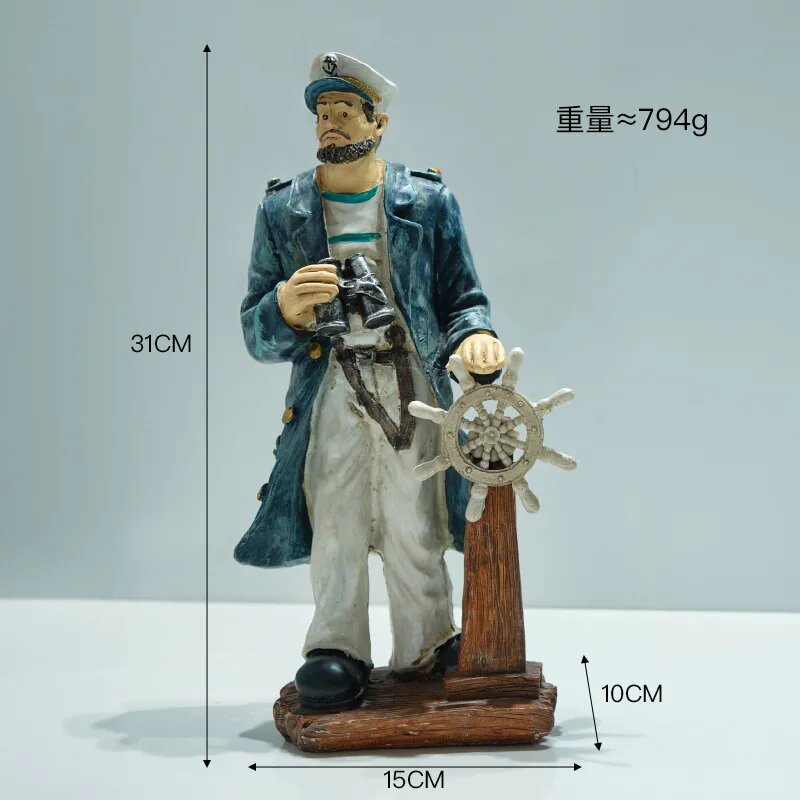 Фигурки капитана моряка из смолы Style C