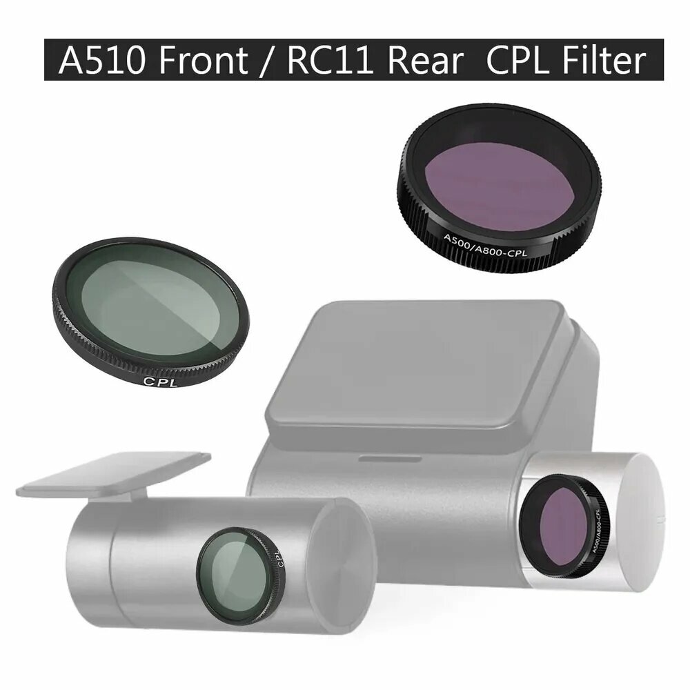 Для 70mai Dash Cam A510 CPL фильтр заднего Cam RC11 CPL фильтр, черно-серый