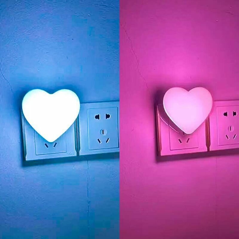 Ночной светильник LED с переключателем, атмосфера для пары, настроение в спальне, прикроватная лампа, романтическая лампа в форме сердца, оптовая продажа от фабрики