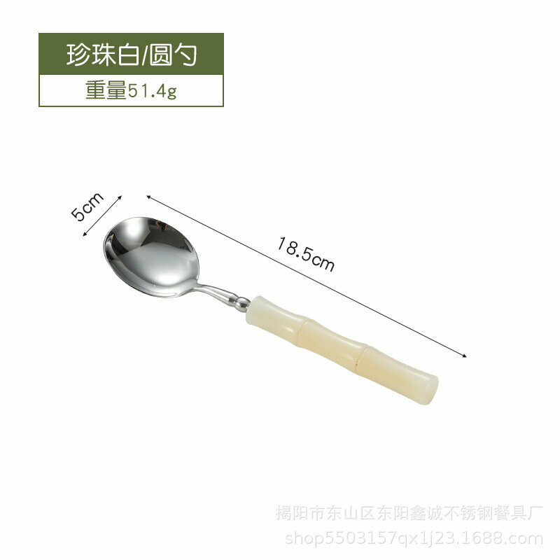 304 Нержавеющая сталь Набор столовых приборов Утолщенный роскошный стиль Нож для стейка Вилка Ложка Западный набор столовых приборов Десертная ложка Вилка