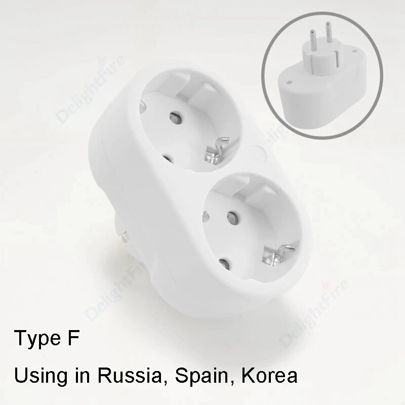 Розетка DelightFire Type 1 To 2 Socket