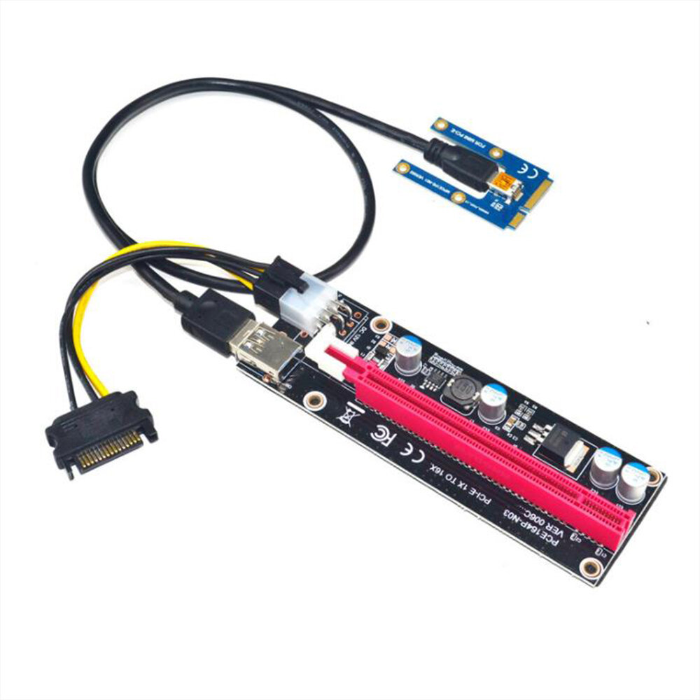 Переходник Mini PCIe на PCI Express 16X для внешней видеокарты ноутбука адаптер eGPU внешняя графическая карта