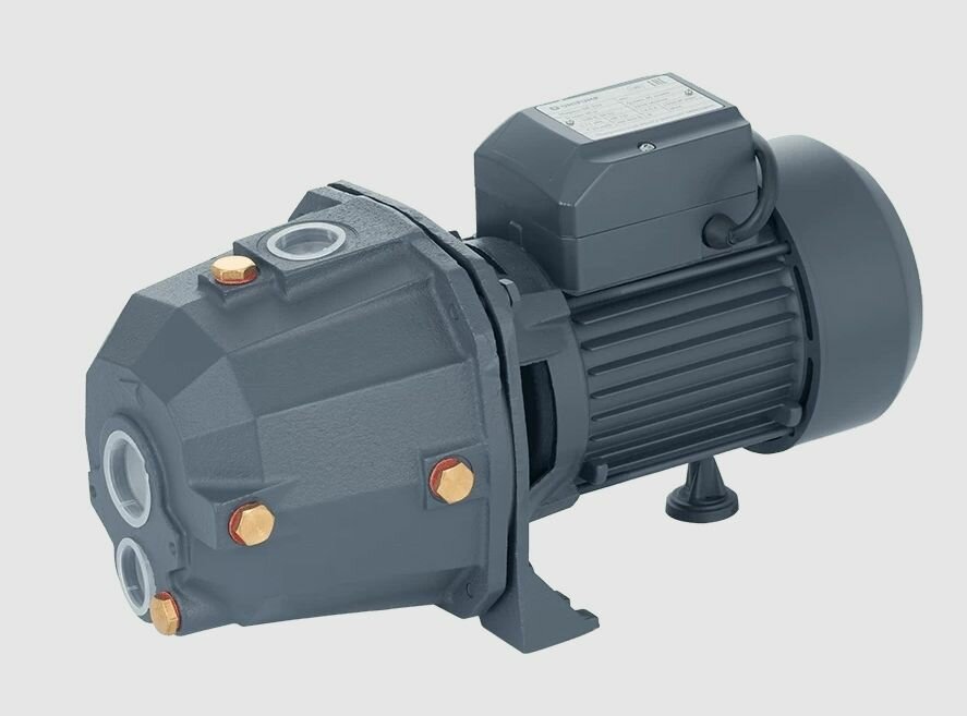Поверхностный насос DP 750 0.75 кВт, 40 м, 2.4 м3/час, 220В, с внешним эжектором, для воды, Unipump 13056