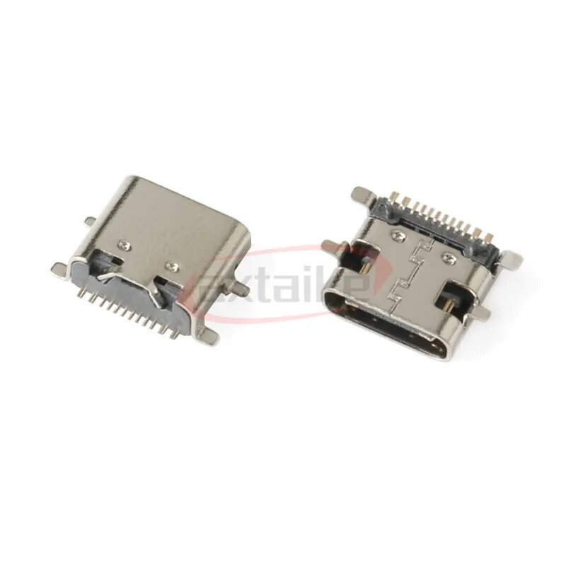 USB-C разъем 16Pin 4SMD для пайки, 50шт