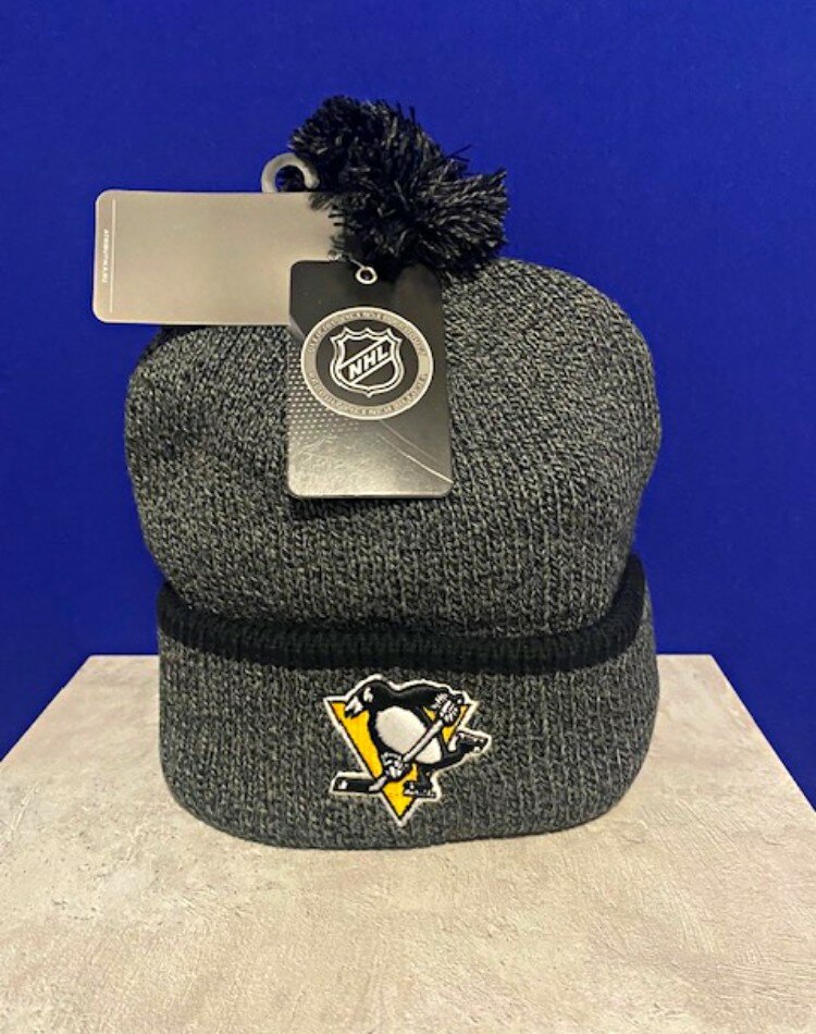 Пингвины хоккей шапка зимняя хк хоккейного клуба питтсбург Pittsburg Penguins ( США ) серая