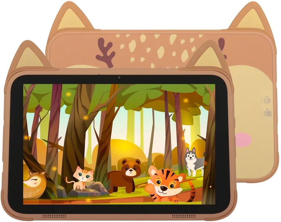 10.1" Планшет KENSHI Kids H24 LTE 4/128 ГБ, 1920x1200, IPS, 60 Гц, 6000 мА*ч, бежевый