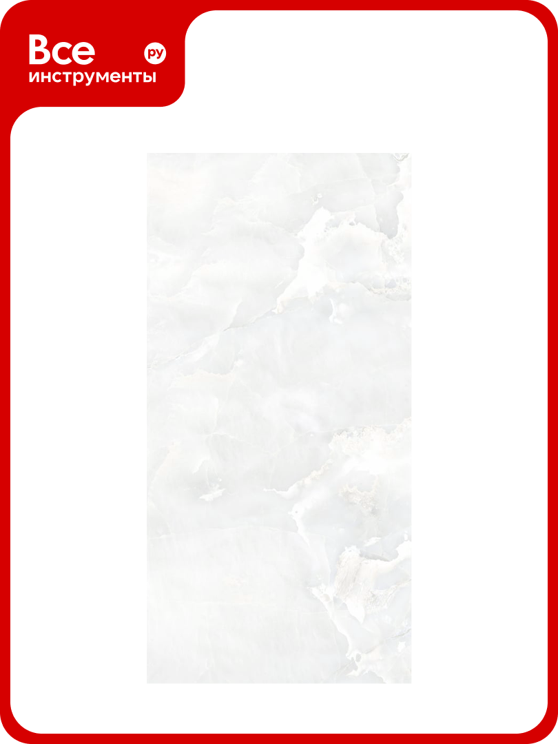 Плитка для стен Beryoza Ceramica Avalanche белый, 300x600x9 мм, 9 шт. ТГ-00005821