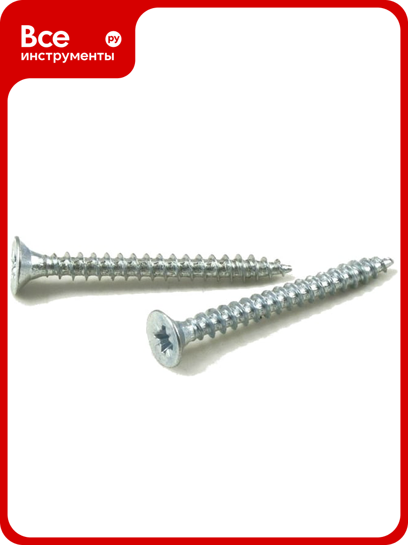 Саморез креп-комп POZY 4х16 2500 шт белый цинк, острый наконечник, потайная головка, оцинкованное покрытие