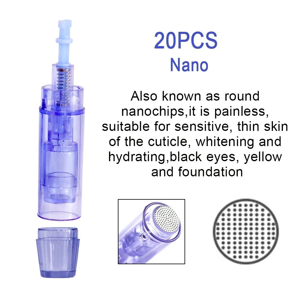 20 шт. Картриджи Nano Dermapen для чувствительной кожи