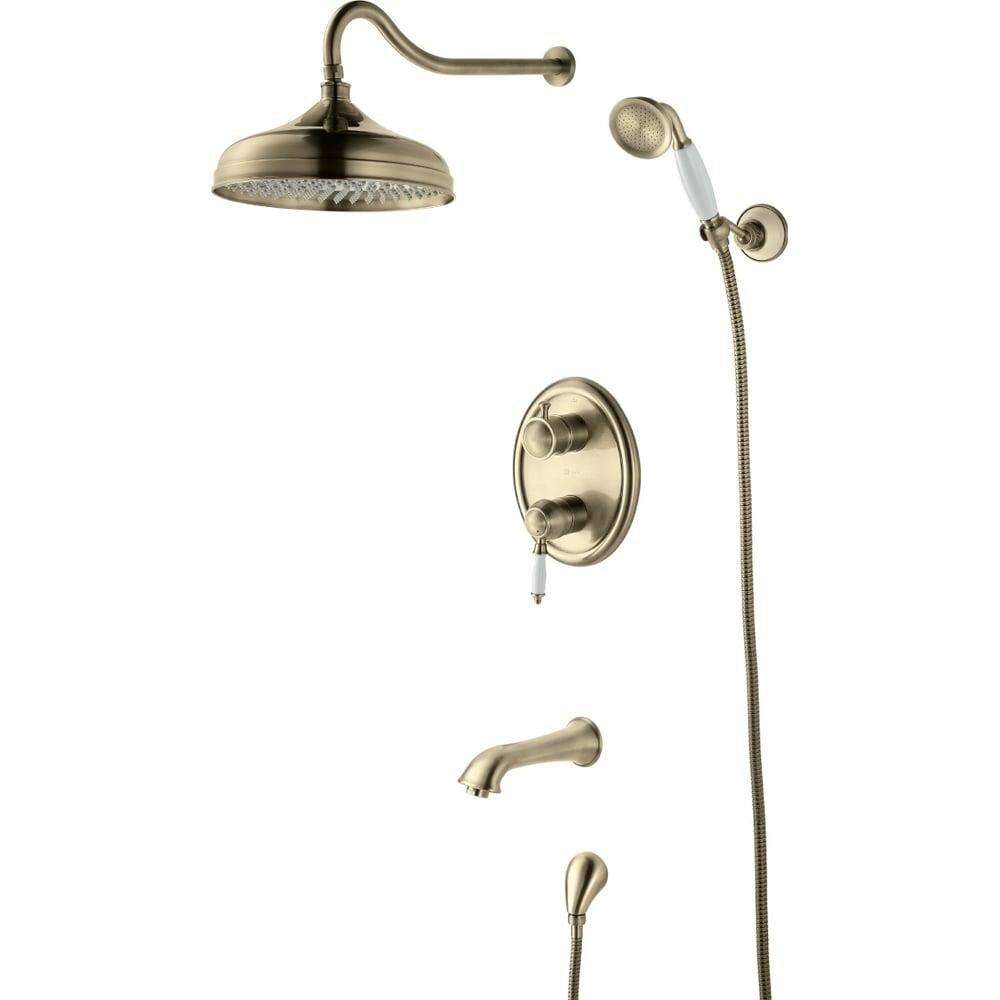 Смеситель Lemark Villa для ванны и душа, встраиваемый LM4822B