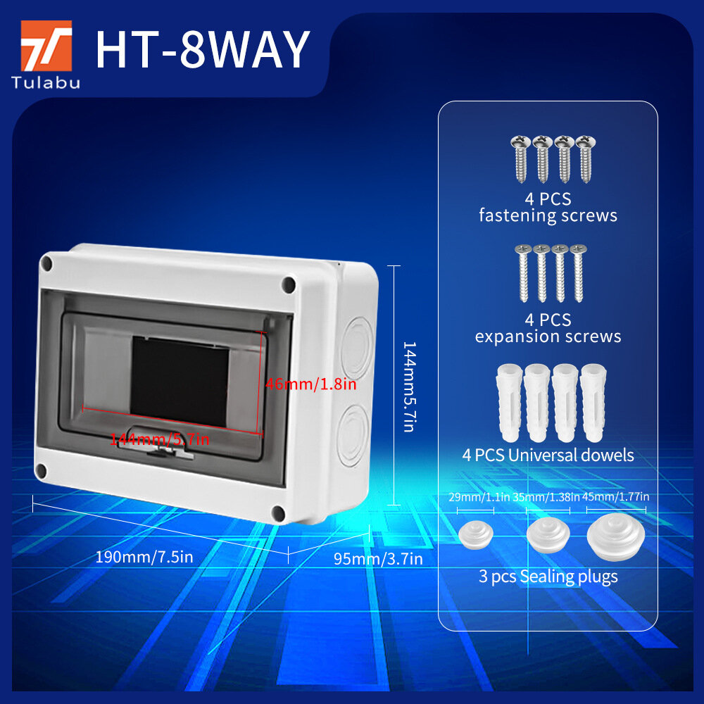 Кросс-бордерный наружный водонепроницаемый распределительный бокс серии HT, бытовой IP65 пластиковый зарядный бокс, бокс для слабого тока, бокс для автоматического выключателя, бокс для электрического счетчика