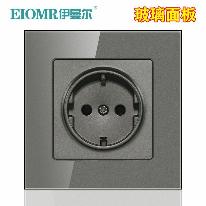 Немецкая стандартная розетка, панель розеток европейского типа, розетка немецкого типа, панель розеток немецкого типа 86-го типа, скрытая настенная установка, европейский стандарт.