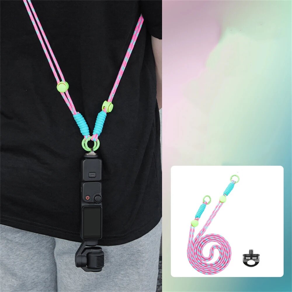 Шейный ремешок для DJI OSMO Pocket 3, ручной ремень для подвеса, ремень с защитой от падения для Insta360 One X2/X3/Go 3, аксессуары для камеры