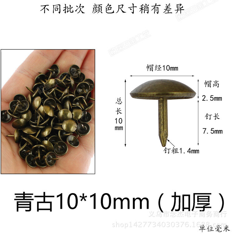 Толстые глянцевые гвозди с пузырьками 4-100 мм, антикварные гвозди для дивана, декоративные гвозди, круглые гвозди, гвозди для деревянных досок, булавки, заклепки, антикварные бронзовые гвозди для дверей