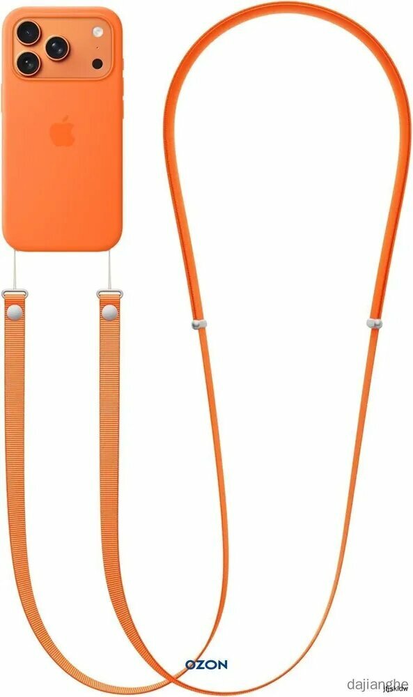 Ремень-браслет Apple Crossbody Strap для ношения iPhone через плечо совместим с чехлами Apple , В комплект поставки не входит чехол для мобильного телефона