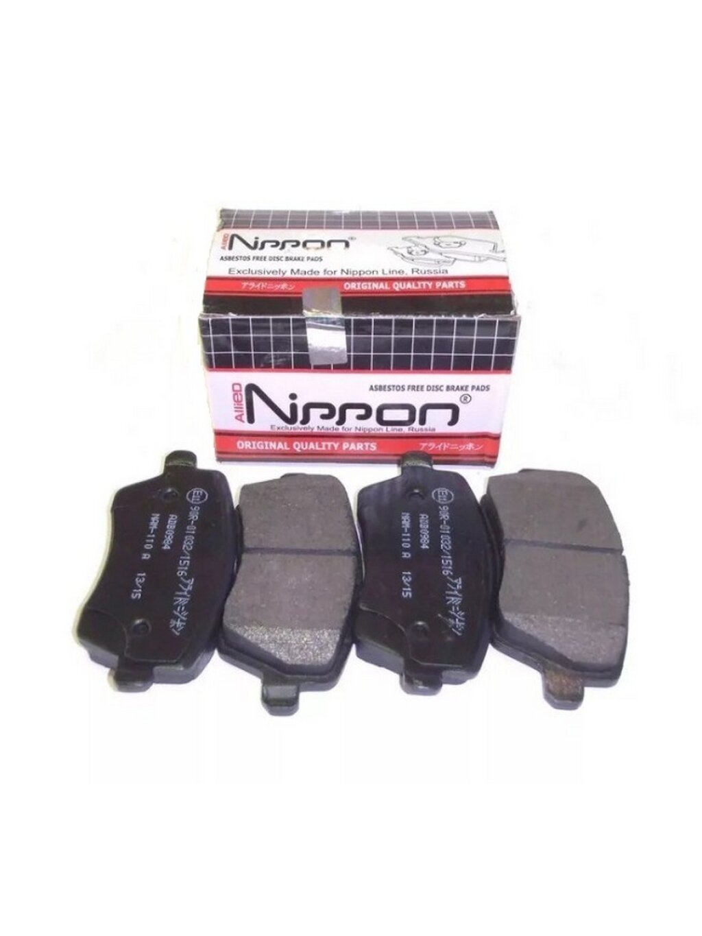 Колодки тормозные дисковые передние для а/м Lada Largus, Renault Logan Allied Nippon