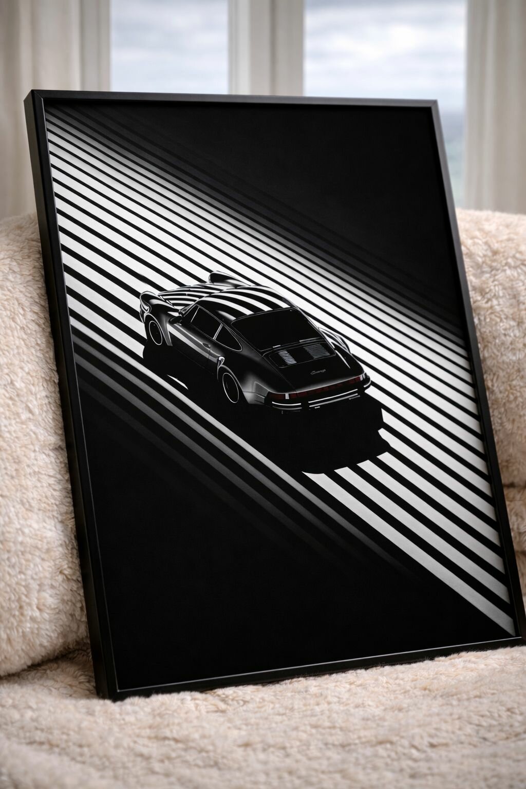 Постер на стену авто порш 30х40 см автомобильный плакат на стену, стильный декор комнаты