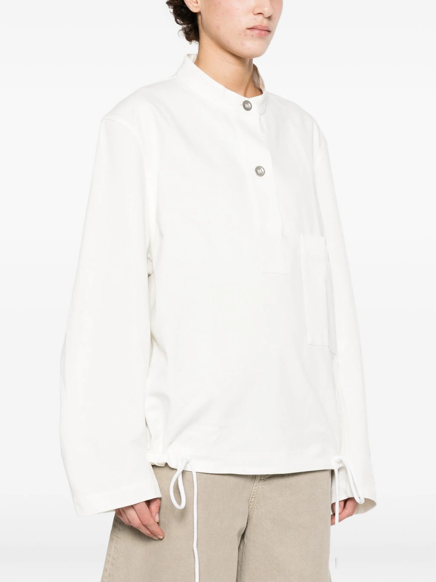 Топ Studio Nicholson Button pocket top, размер 6, white — фото 1