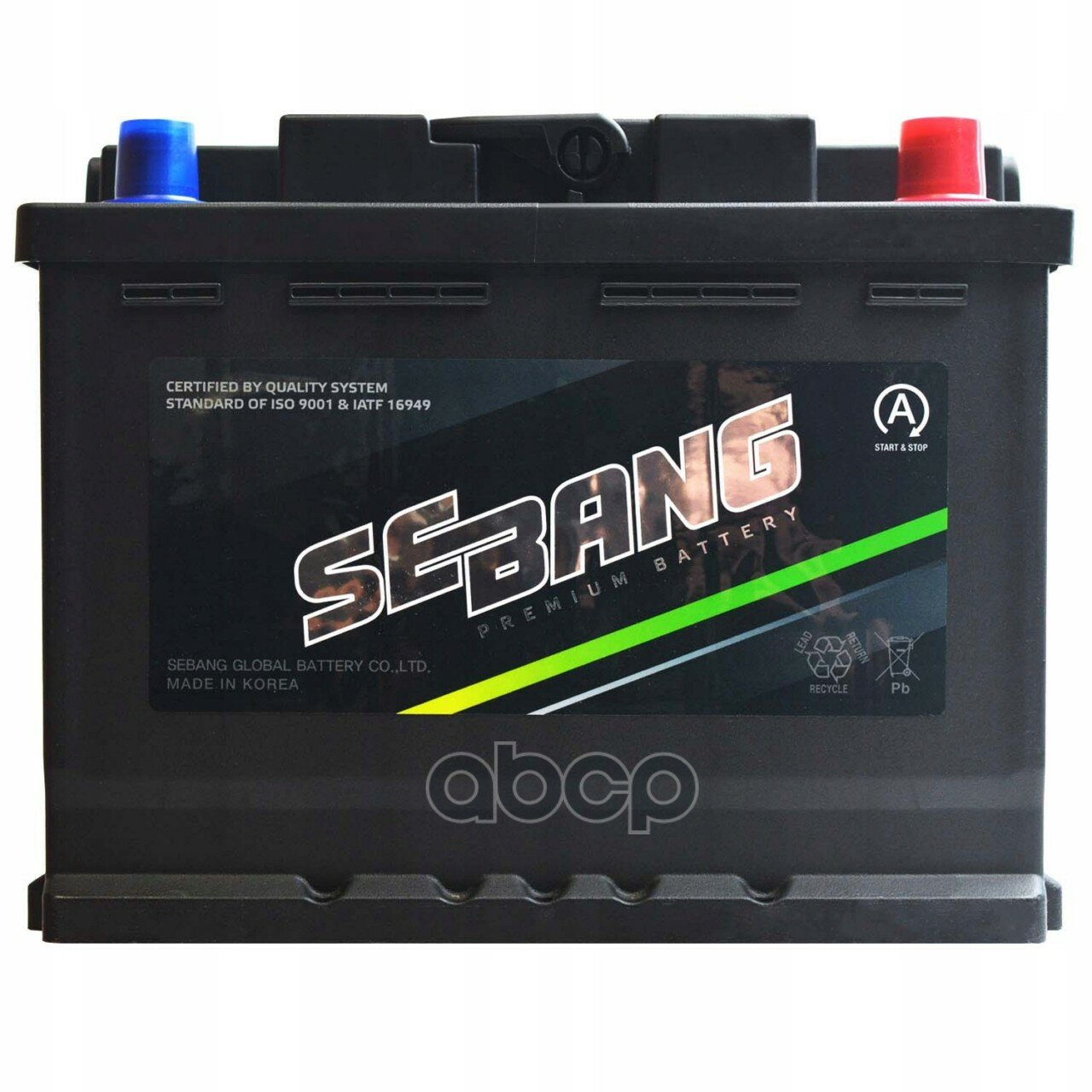 Аккумулятор SEBANG AGM 60 А/ч обратный R+ 245x175x190 L2 EN 640 А SEBANG арт. AGML2