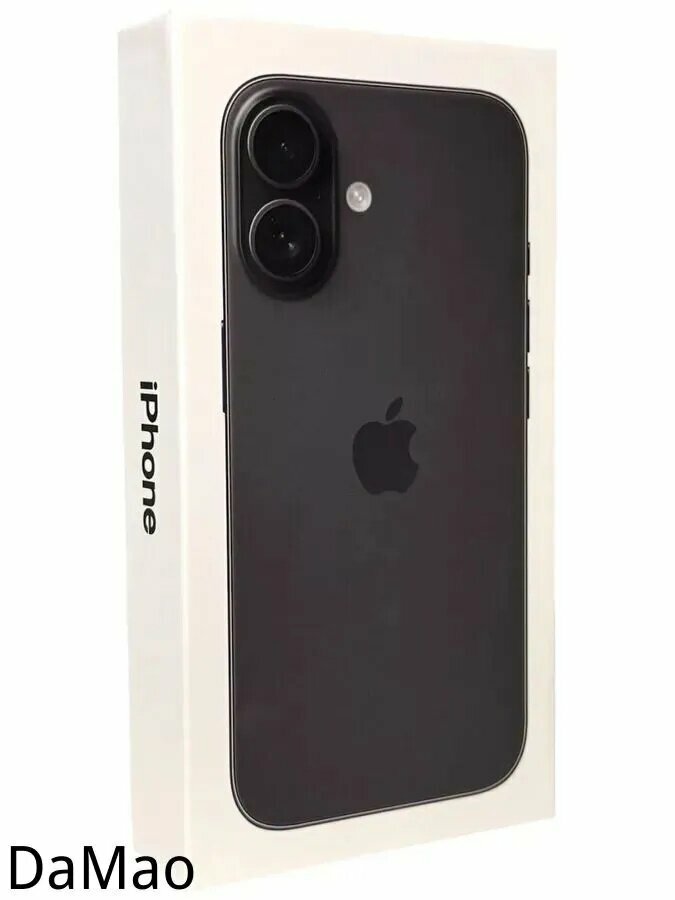 Know EasyxКоробка iPhone 16 Plus Black (Черный) Муляж стандартная классическая модель
