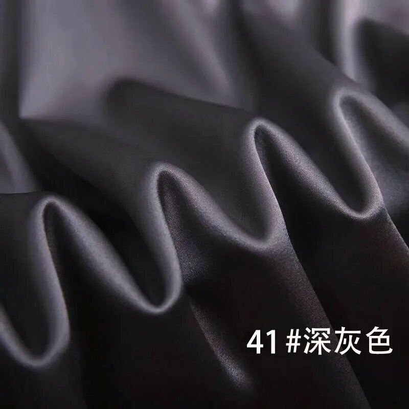 Эластичный шармёз из спандекса и полиэстера Черный, Dark gray