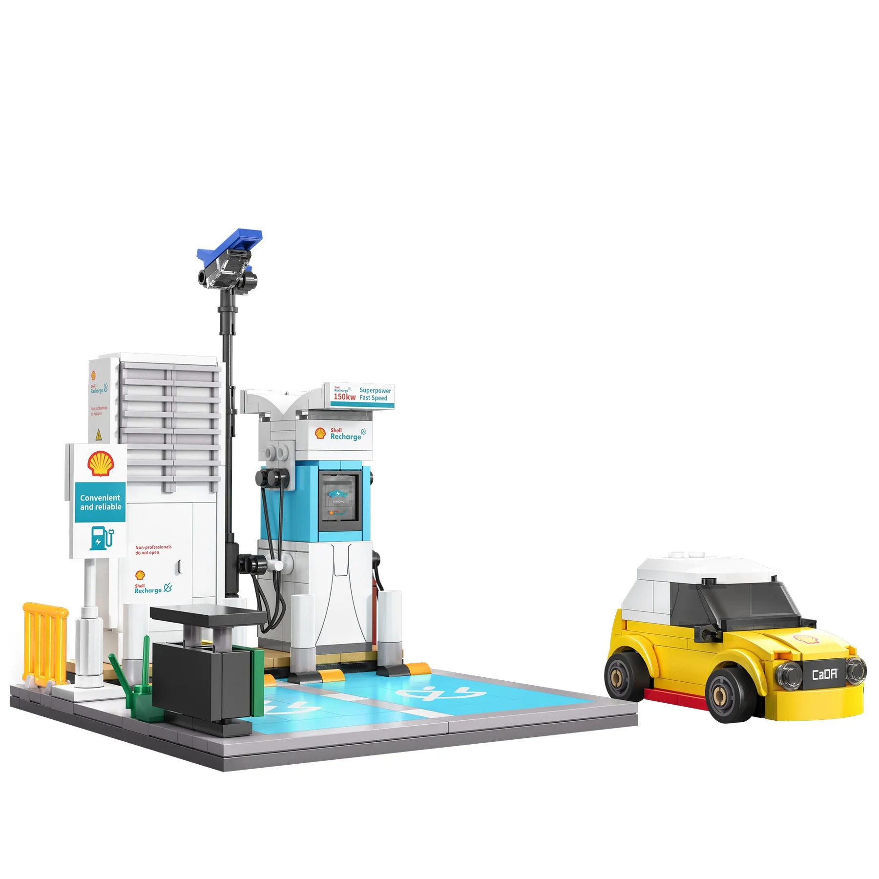 Конструктор Cada "Зарядная станция Shell", 305 деталей, C66029W