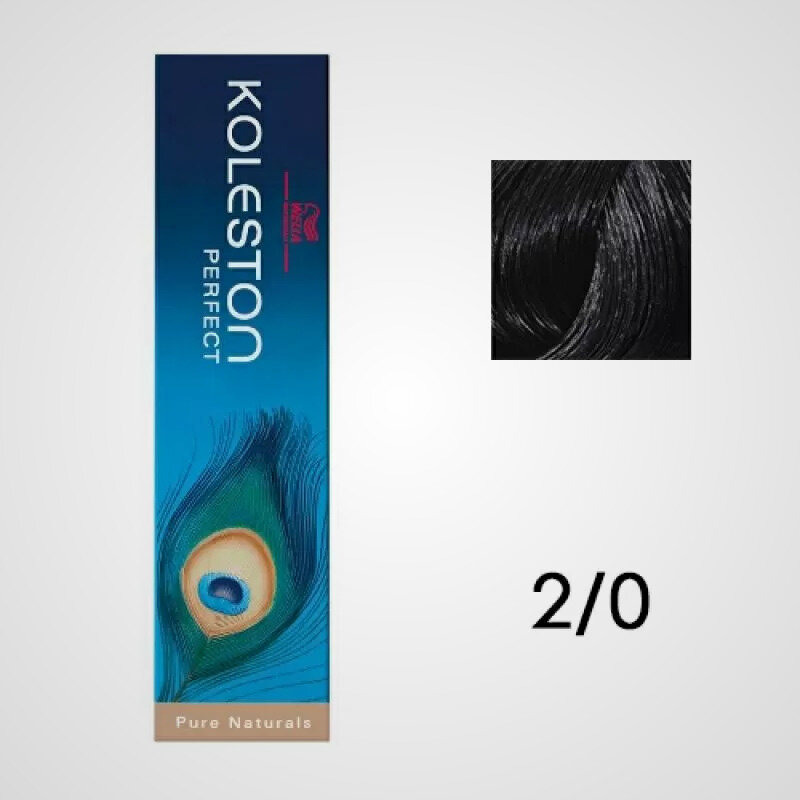 2/0 Стойкая крем краска Koleston 60мл WELLA Koleston perfect 2/0 Краска 60мл