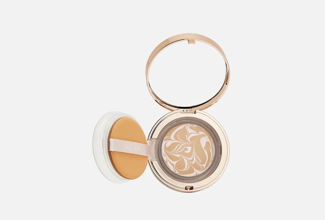 AGE 20s Essence Cover Pact Original Тональная основа-кушон SPF 50+ PA+++ 12.5 г 21, Pink beige