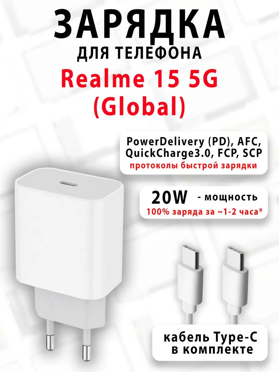 Зарядное устройство для телефона Realme 15 5G (Global)