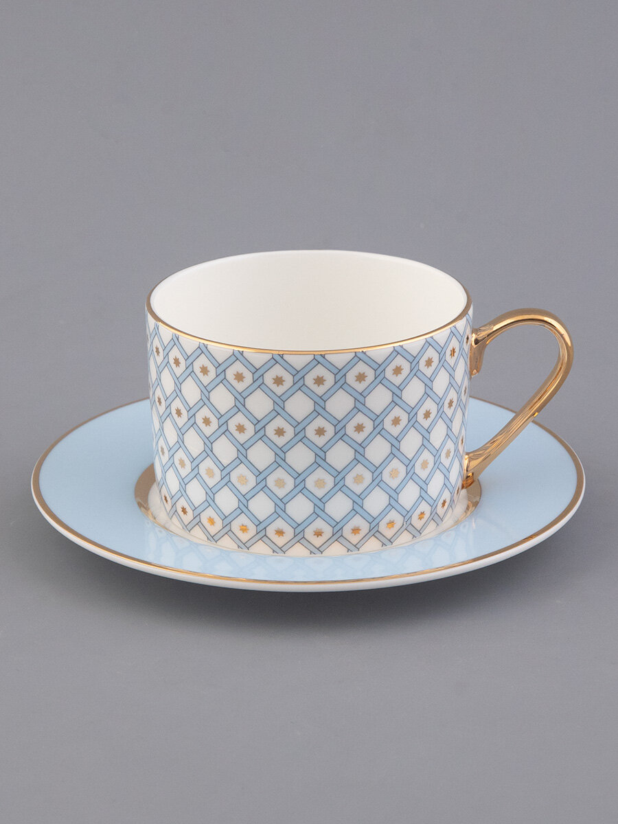 Чайная пара "Азур" 1, форма Идиллия , Императорский фарфоровый завод