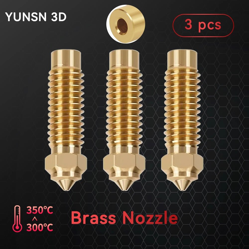 Сопла для 3D принтера, brass, 1.0mm, 3шт