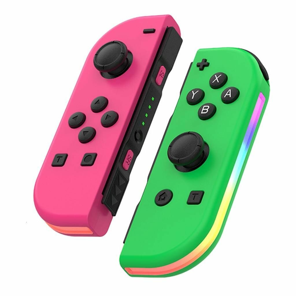 Беспроводной геймпад для Nintendo Switch, Розовый Зеленый