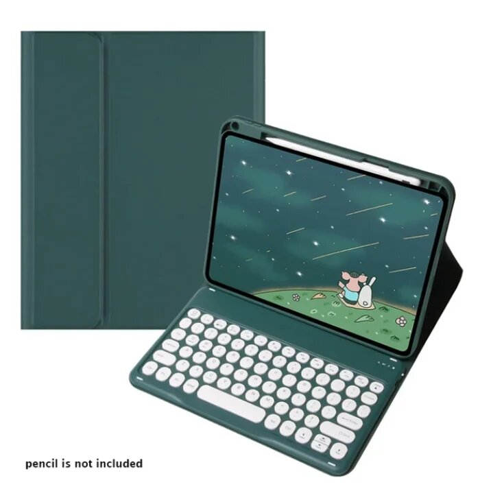 Чехол-клавиатура OUIO для Huawei Matepad 11.5s 2024 English Keyboard, Dark green 2