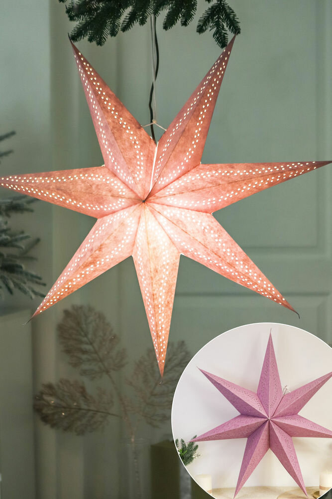Подвесная бумажная звезда стелла лило, 75 см, Edelman 1144252
