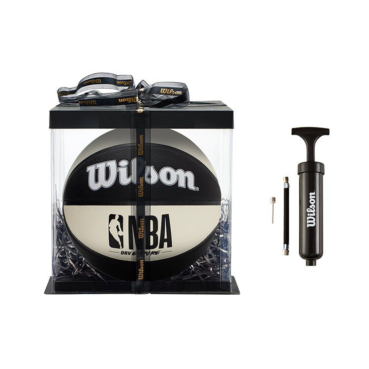 Баскетбольный мяч унисекс Wilson x NBA DRV черный белый, размер 7