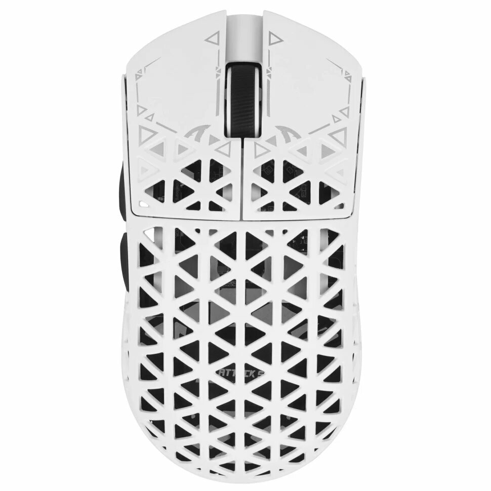 Мышь беспроводная/проводная Attack Shark R5 Ultra [Shark R5 White] белый