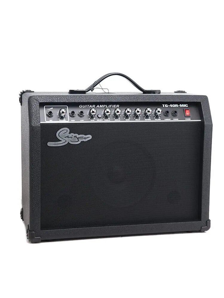 Комбоусилитель для электрогитары Suizer TG-40R-MIC 40 Вт черный деревянный