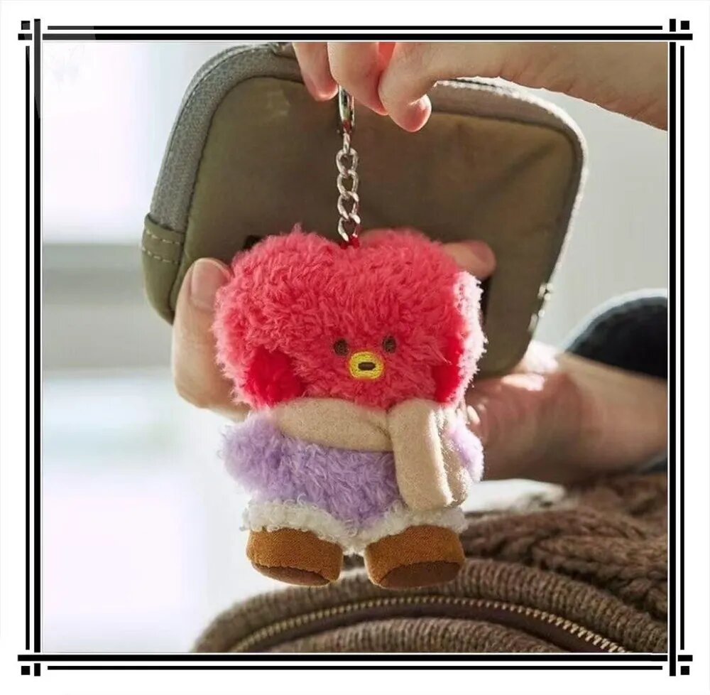 Мягкая игрушка TATA BT21 Красная плюшевая игрушка 10 см для детей и взрослых