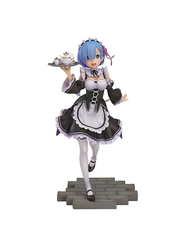 Аниме фигурка Re: Zero Жизнь с нуля в альтернативном мире Рем / Re: zero Rem figure Super cute loli maid model (22см) для болельщиков