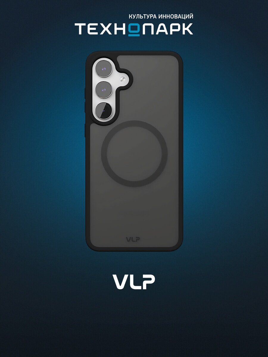 Чехол VLP Moon Case с MagSafe для Samsung S25 FE чёрный (10519017)