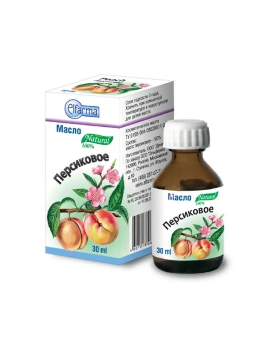 Elfarma масло косметическое персиковое 30 мл