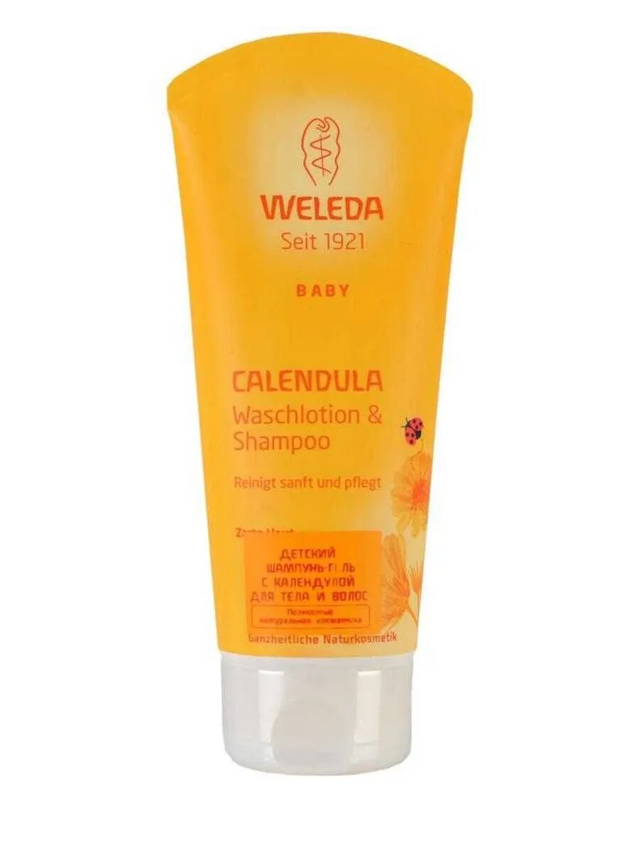 Weleda Шампунь-гель для волос и тела с календулой детский, ш