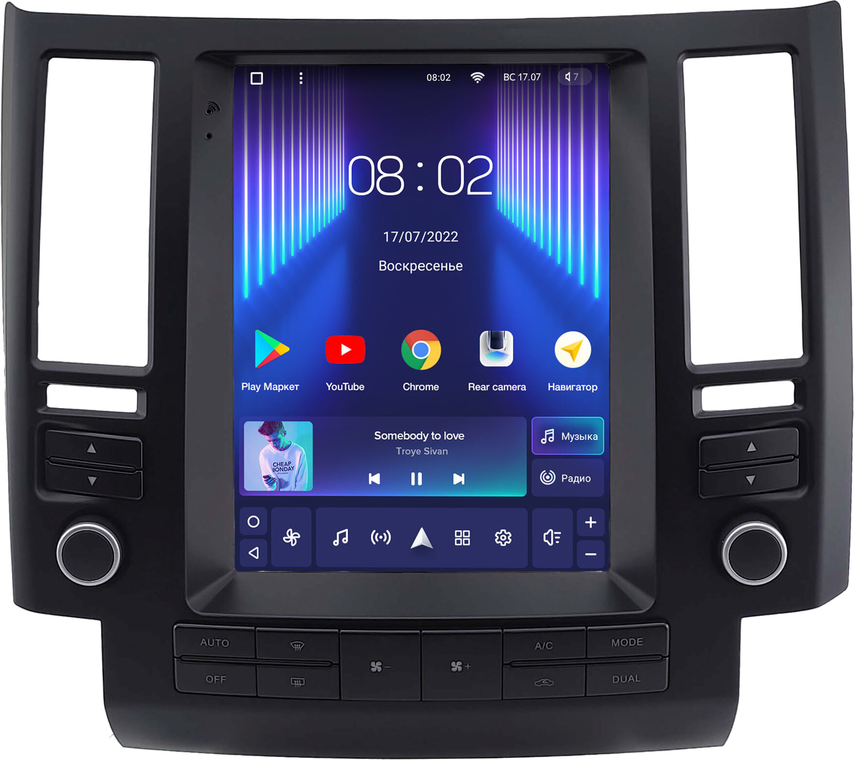 Штатная магнитола Infiniti FX35 (S50), FX45 (S50) 2002-2006 Teyes TPRO 2 DS (Tesla) 9.7" 4/64 RM-1312-8 Android 10 (4G-SIM, DSP, QLed)