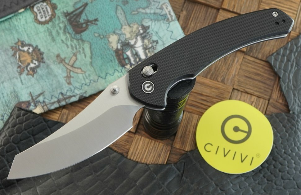 Складной нож Civivi Sixgill, сталь Nitro-V, S, рукоять черный G-10