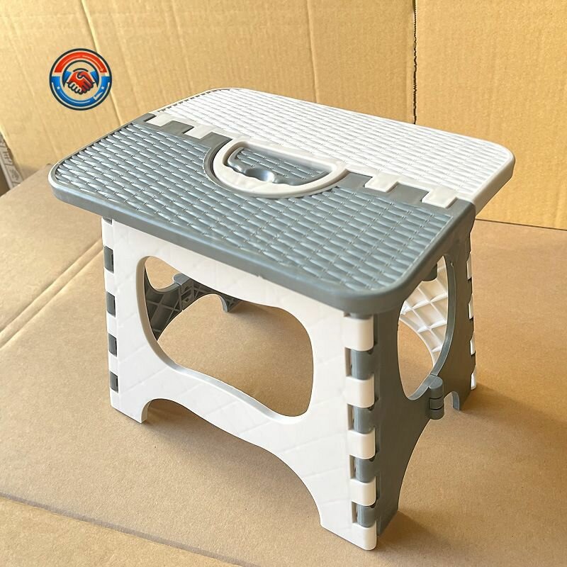 Складной табурет плетеный для кухни, дачи и пикника, компактный стул-трансформер с ручкой, легкий пластиковый табурет-ступенька для дома, сада и туризма