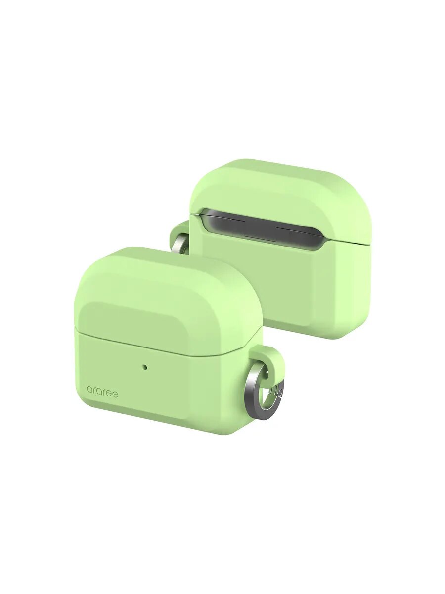 Чехол защитный Araree Brio для Samsung Galaxy BUDS 3 / BUDS 3 PRO, поликарбонат/силикон, зеленый