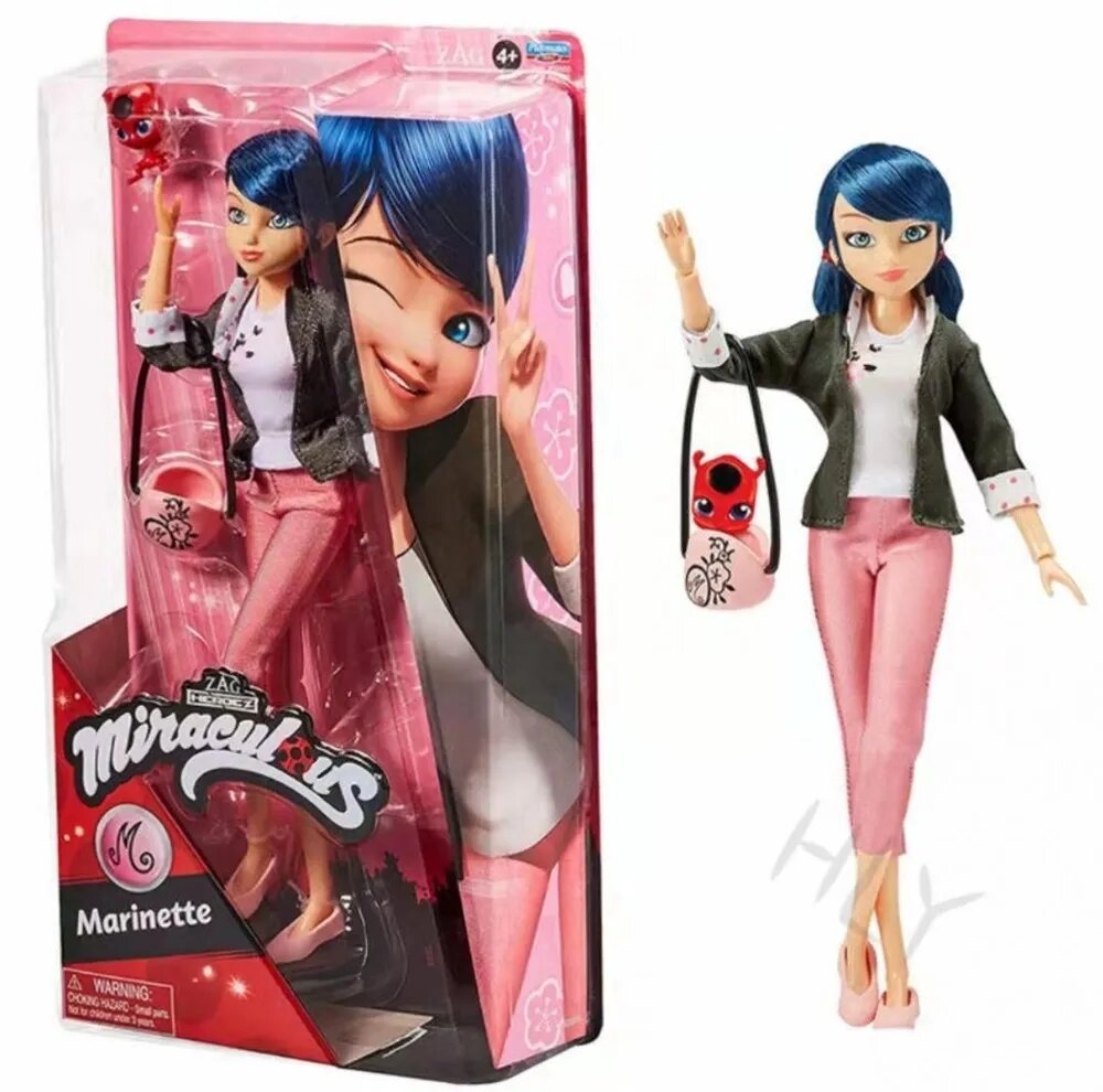 Кукла Marinette Miraculous с аксессуарами, высота 27 см, пластик, для детей от 4 лет