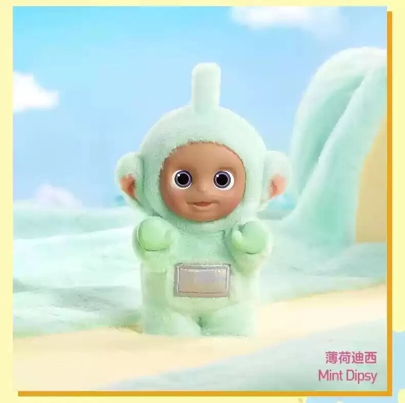 Фигурка Bubble Mart Телепузики Mint Dipsy (Мятный Дипси) плюшевая