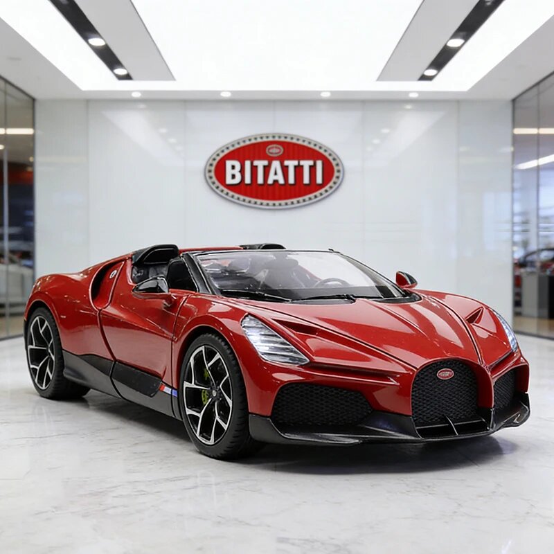 Welly 1:24 Bugatti Mistral Red, красный