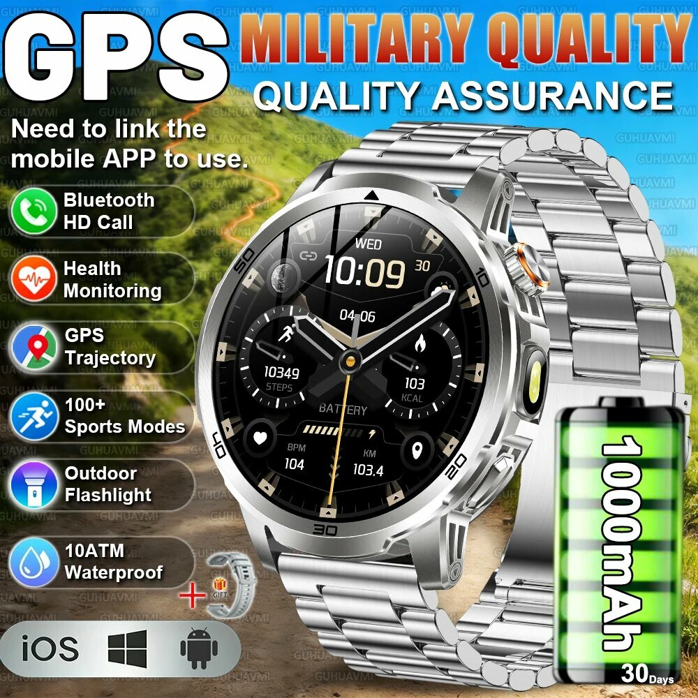 Мужские SmartWatch 2026, Silver Steel